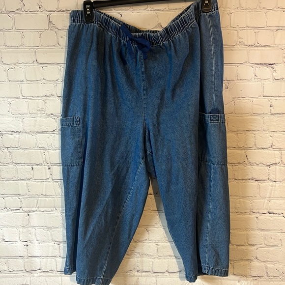Basic Editions | Pants & Jumpsuits | Xxl Basic Editions Capri Blue ...